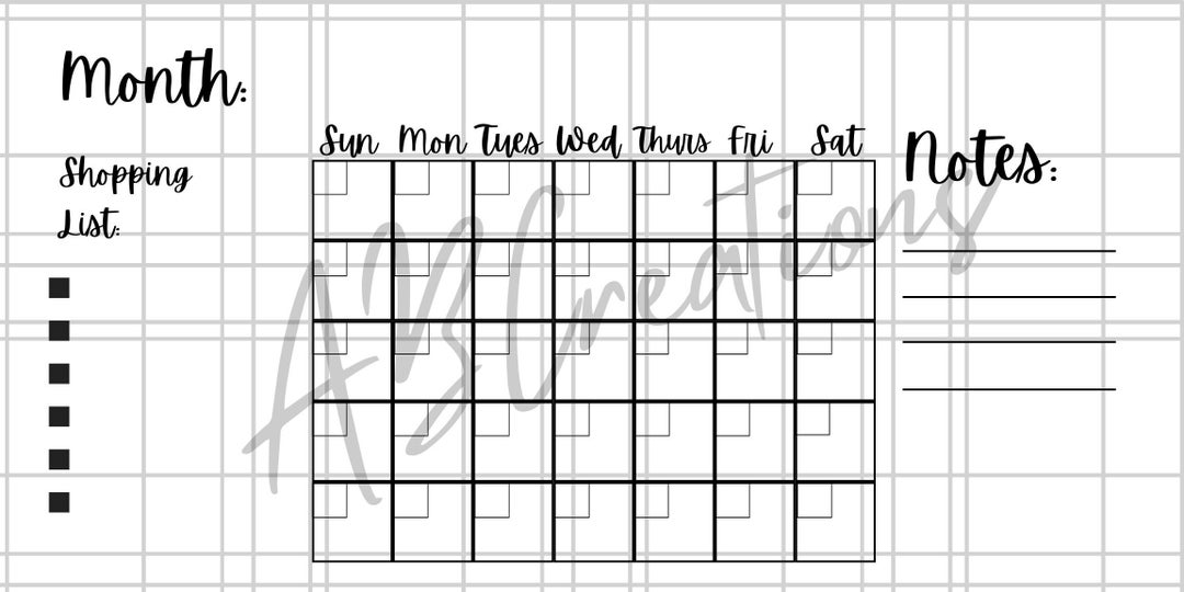 Calendar SVG - Etsy
