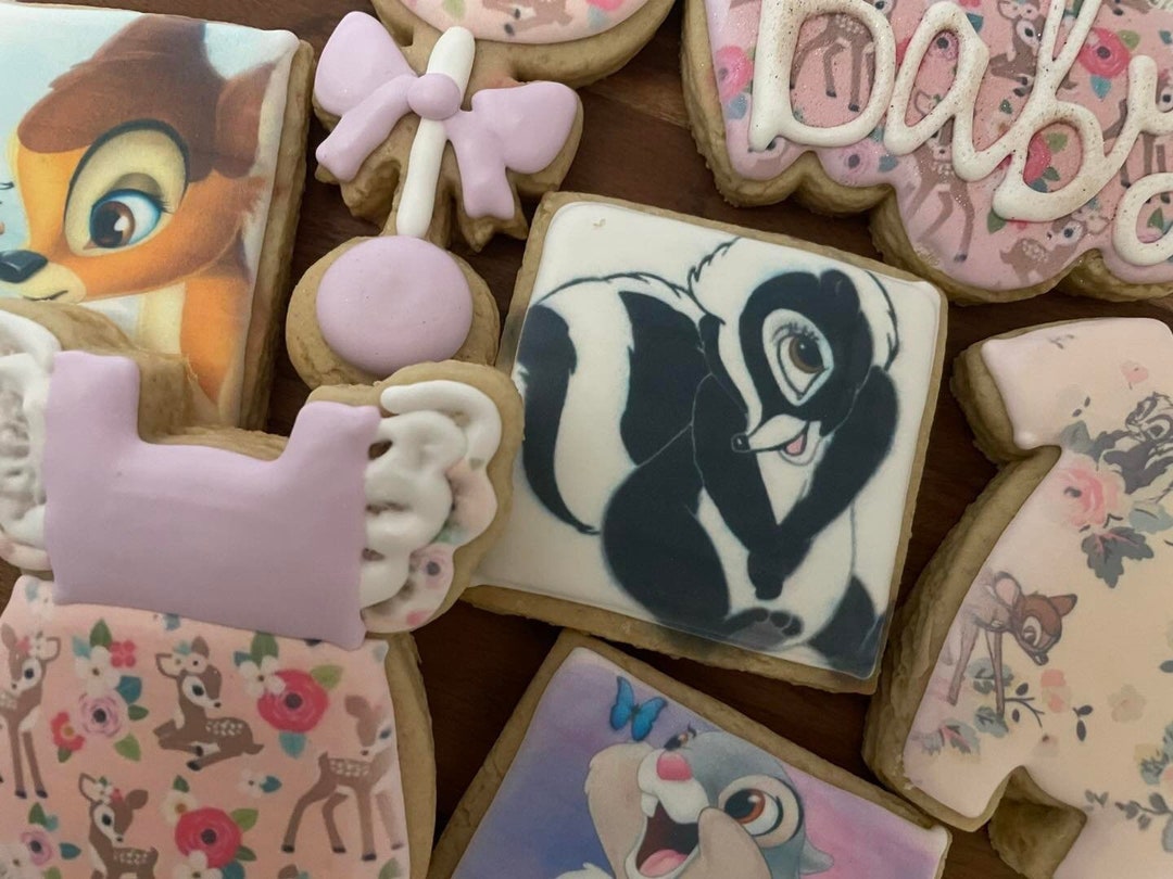 12 Bambi Cookies Decorative Cookies Iced Cookies Party Cookies ...