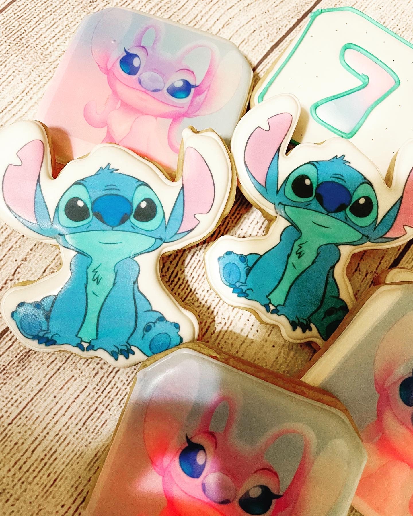 12 Stitch Decorative Sugar Cookies, Stitch Cookies, Stitch Theme ...