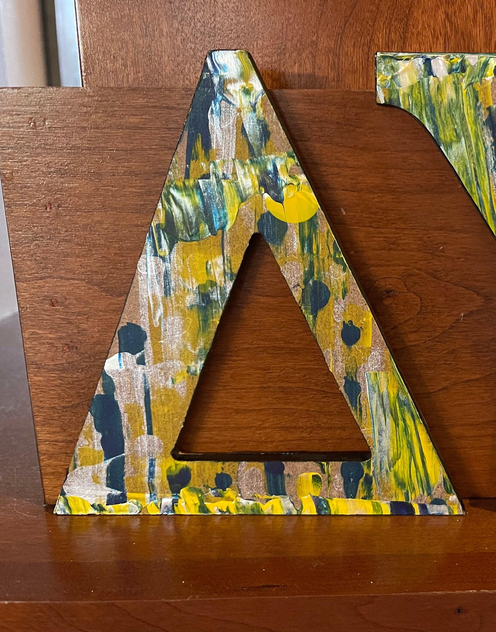 Painted Wood Greek Letters - Etsy