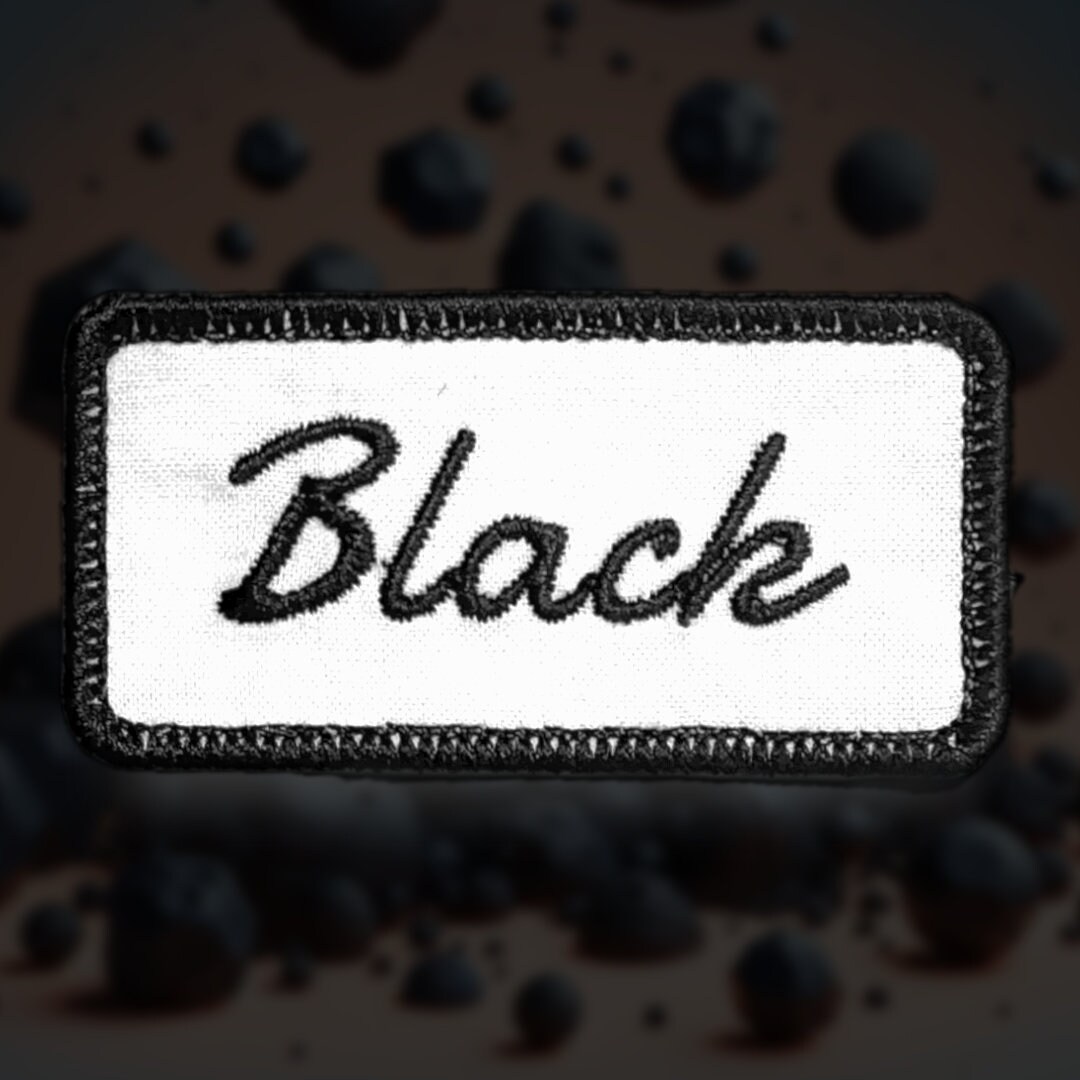 Custom Embroidered Iron-on Name Patch Rectangle White Background - Etsy