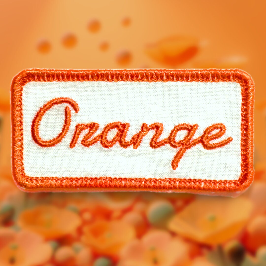 Custom Embroidered Iron-on Name Patch Rectangle White Background - Etsy