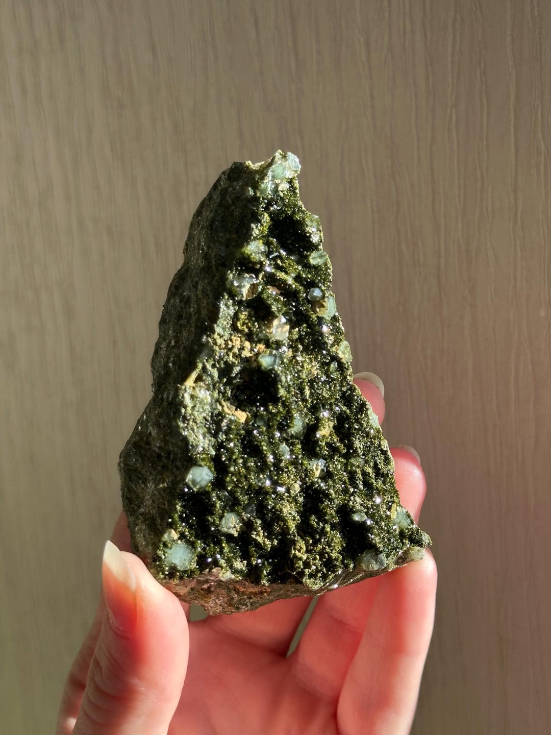 Forest Epidote With Quartz Specimen, High Quality Natural Raw Crystal ...