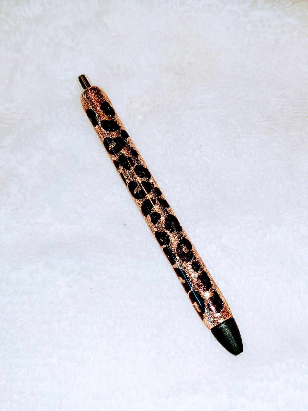 Gold Glitter Leopard Pen, Planner Accessories, Ink Joy Glitter Pen ...