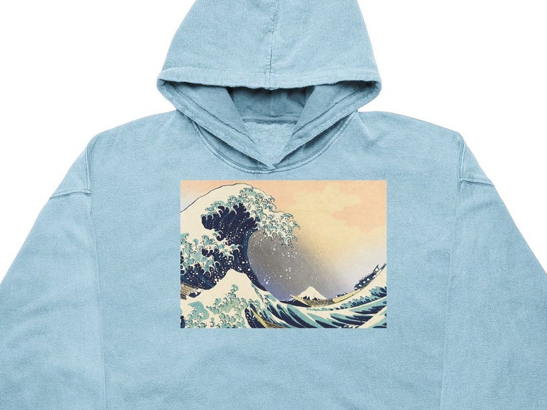 The Great Wave Hoodie off Kanagawa Ancient Vintage Japan Hokusai ...