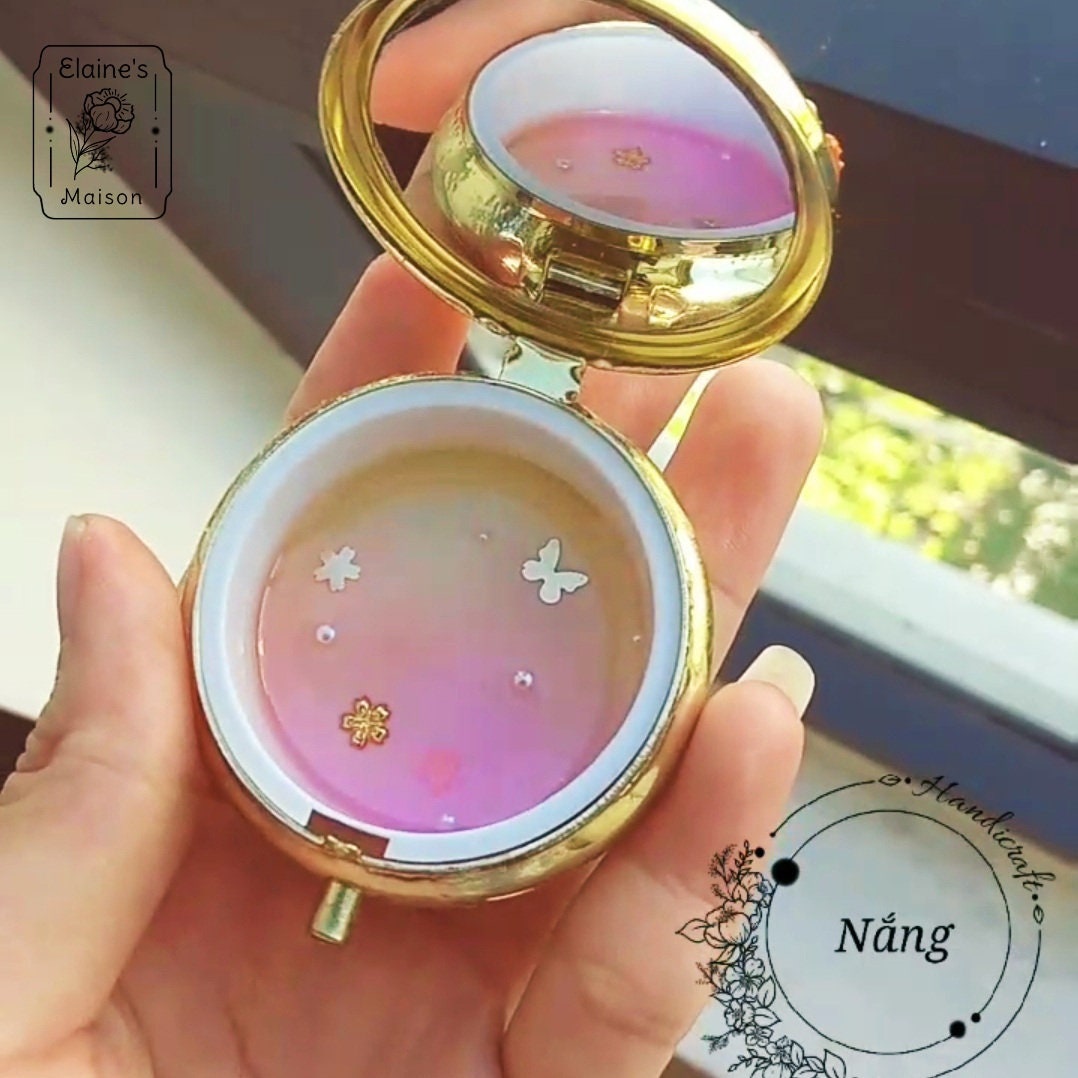 Handmade Sailor Moon Resin Sakura Pink Heart With Wings Jewel Box for ...