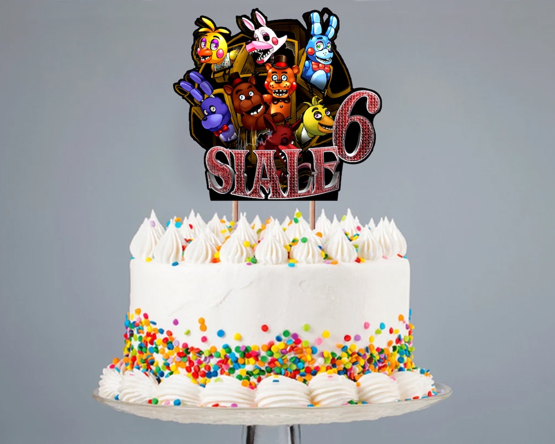 Printable Freddy Cake Topper Five Nights at Freddys Birthday - Etsy Canada