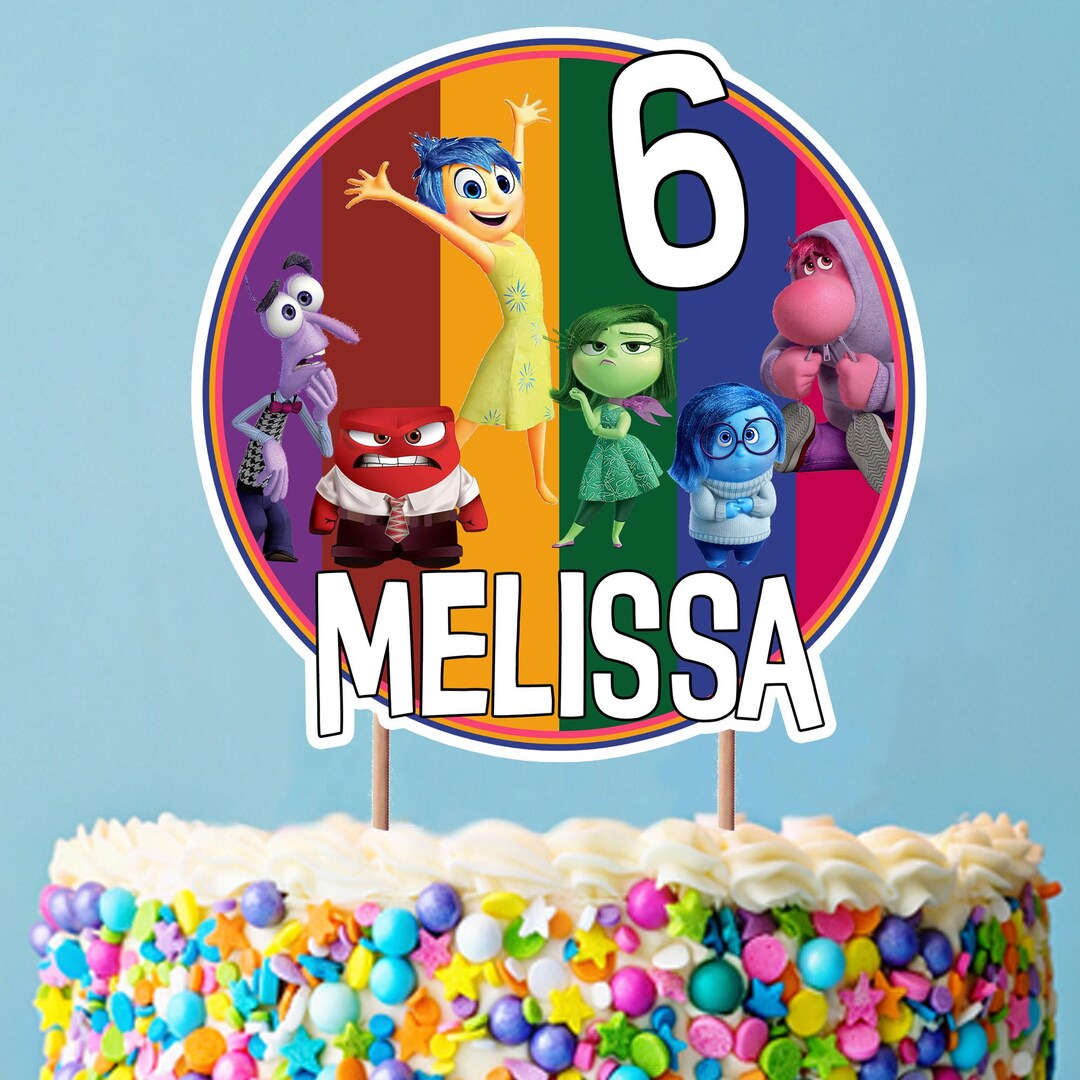 Inside Out 2 Cake Topper, Inside Out 2 Cake, Inside Out 2 Banner ...