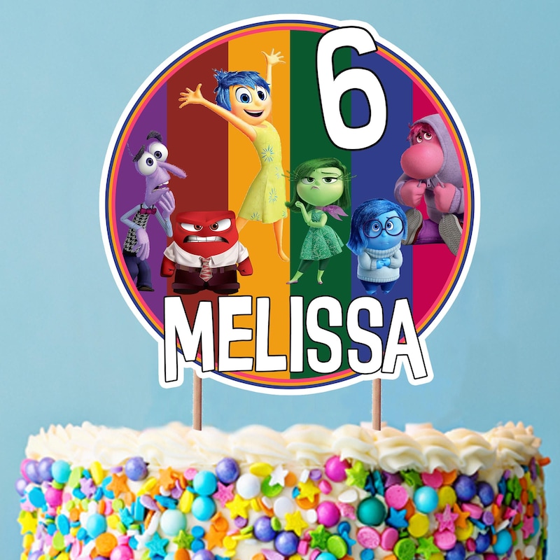 Inside Out 2 Cake Topper - Etsy