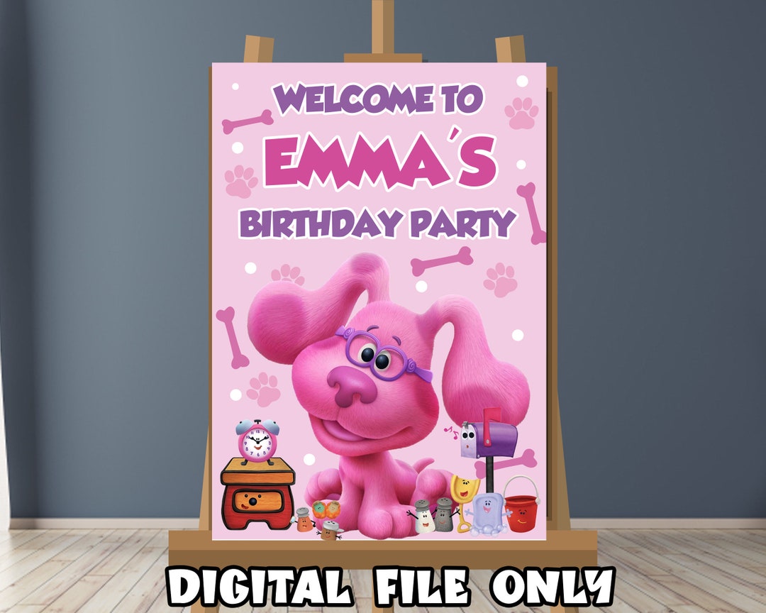 Blues Birthday Welcome Sign,blues Party for Kids, Welcome Sign for ...
