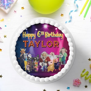 Sing 2 Personalized Edible Cake Topper - Sing 2 Cake Top Picture - Sing ...