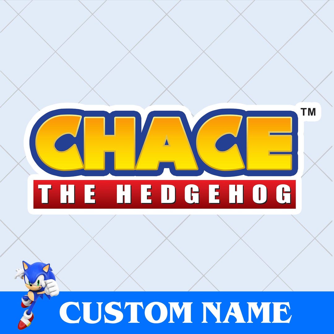 Sonic Birthday Logo: Custom Name, Party Decoration (digital File) - Etsy