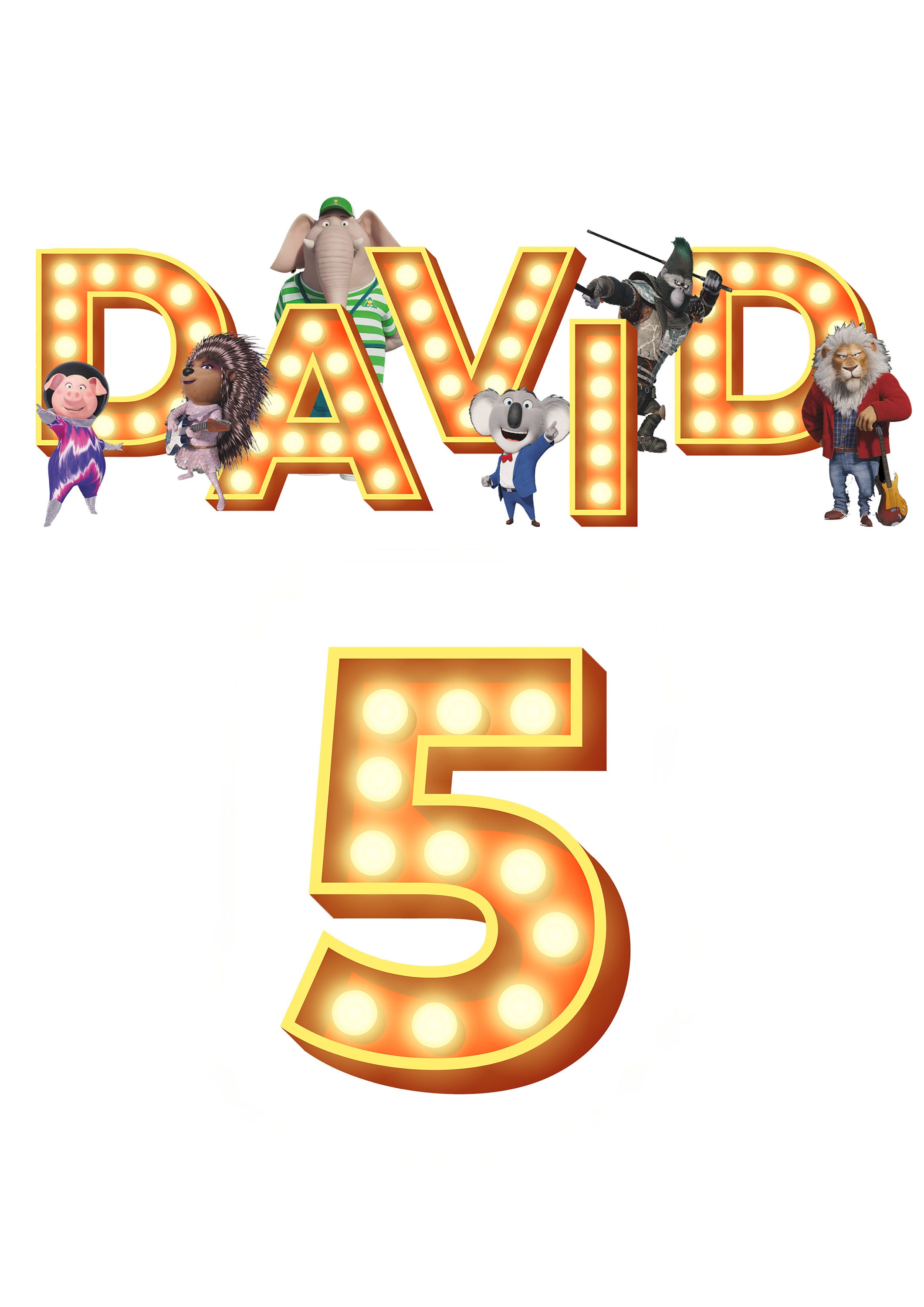 Sing 2 Cupcake Topper Sing Theme Cake Topper Canta 2 - Etsy México