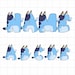 Blue Dog Friends Alphabet Letters, Digital Download Bundle, Printable ...