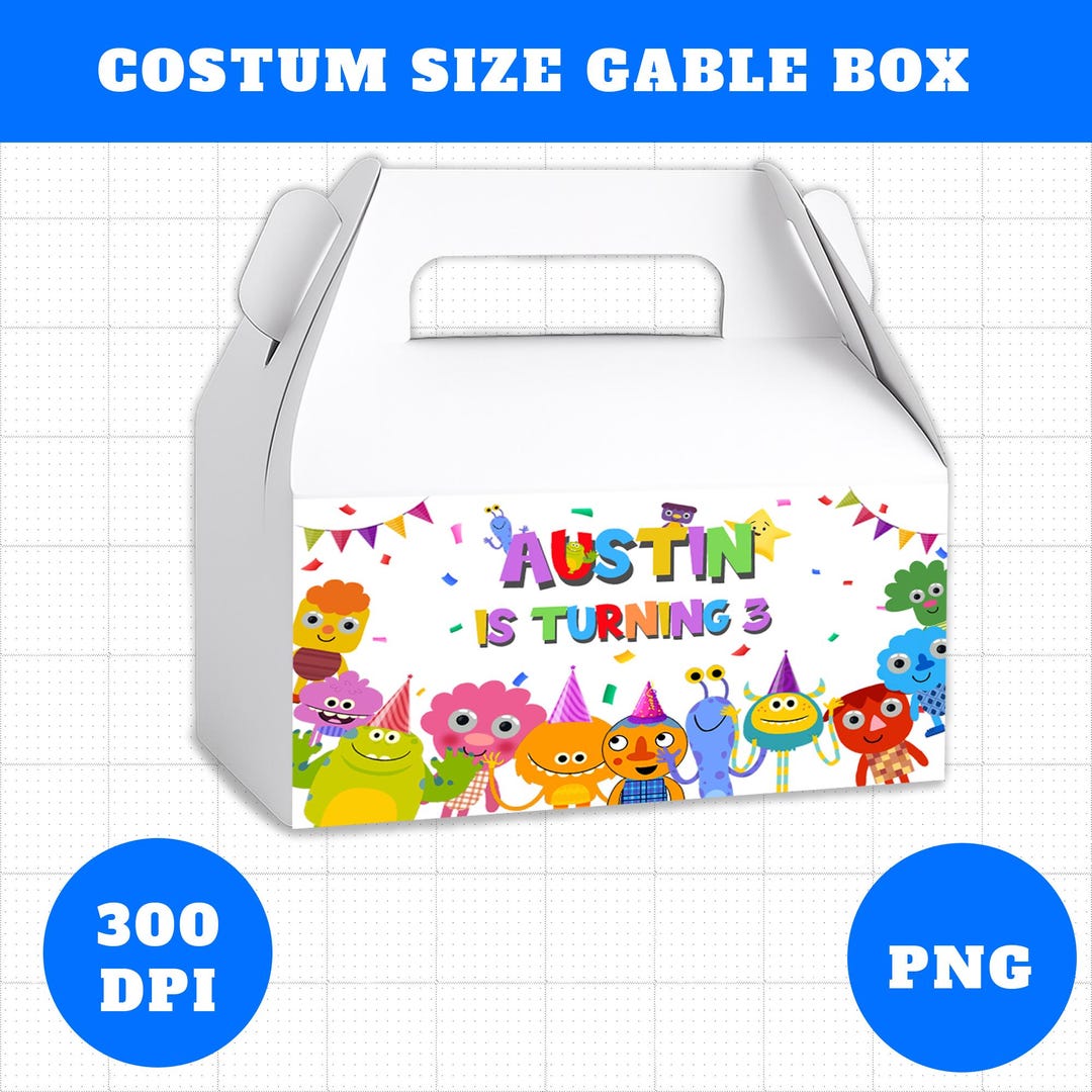 Gable Box Label Super Simple Sing - Party Boxes for Cricut - Etsy