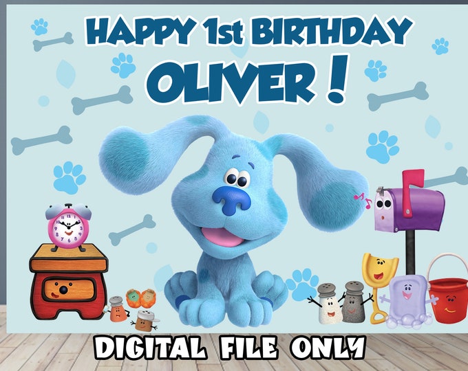 Blues Clues Banner - Etsy