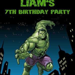 Hulk Birthday Backdrop, Superhero Birthday Banner, Hulk Decoration ...