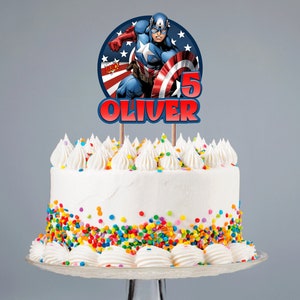 Digital File Only - Printable Captain Cake Topper, Captain Birthday ...