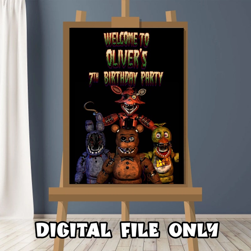 Five Nights at Freddys Sign - Etsy