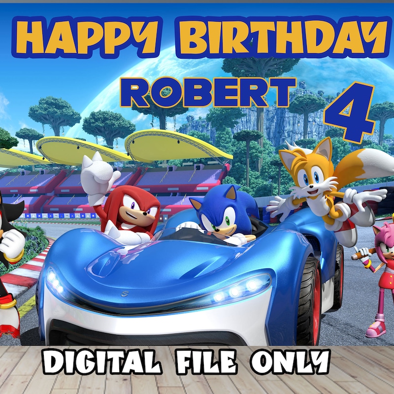 Sonic Banner - Etsy