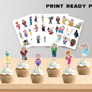 Sing 2 Clipart PNG SVG Bundle, Characters Digital Download, Cupcake ...