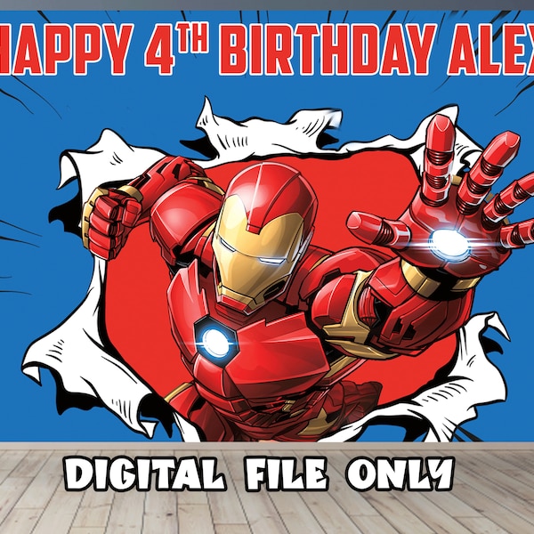 Iron Man Banner - Etsy