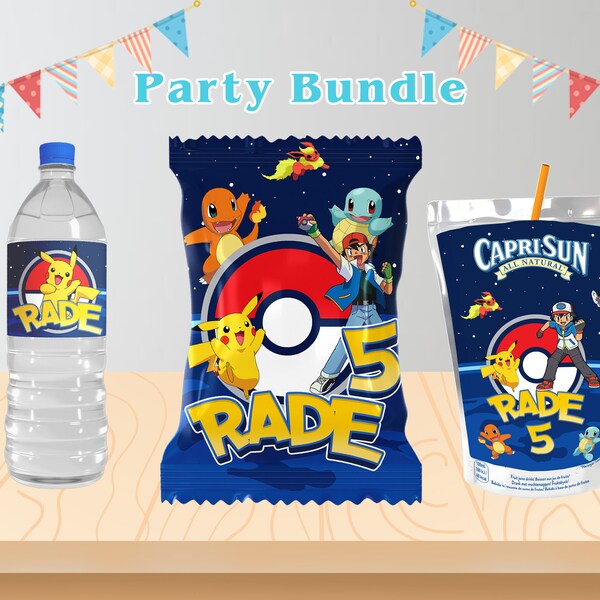 Pikachu Birthday Party Supplies - Etsy