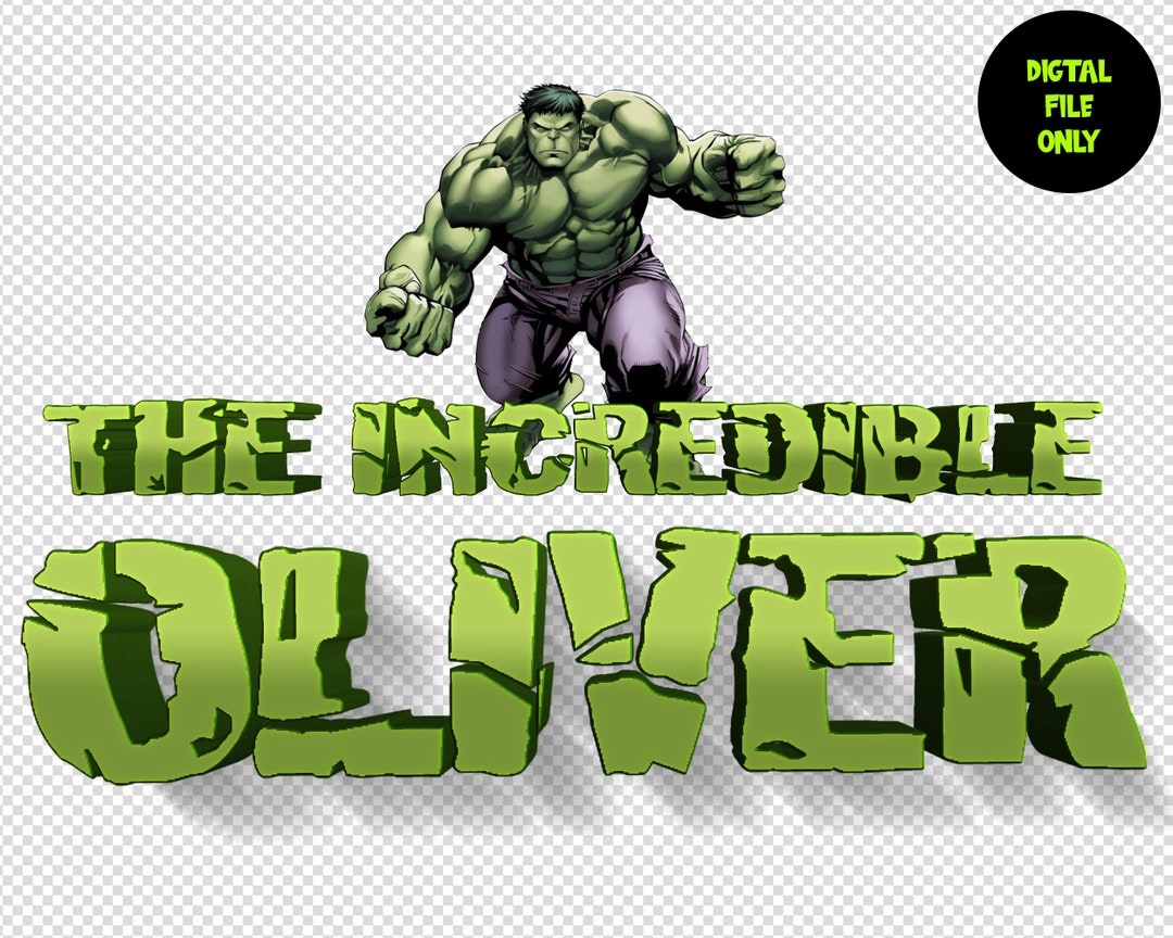Birthday Logo - Hulk Font - Hulk Decoration - Digital File Only - Etsy
