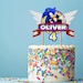 Printable Sonic Customised Party Set Sonic Cake Topper Sonic - Etsy