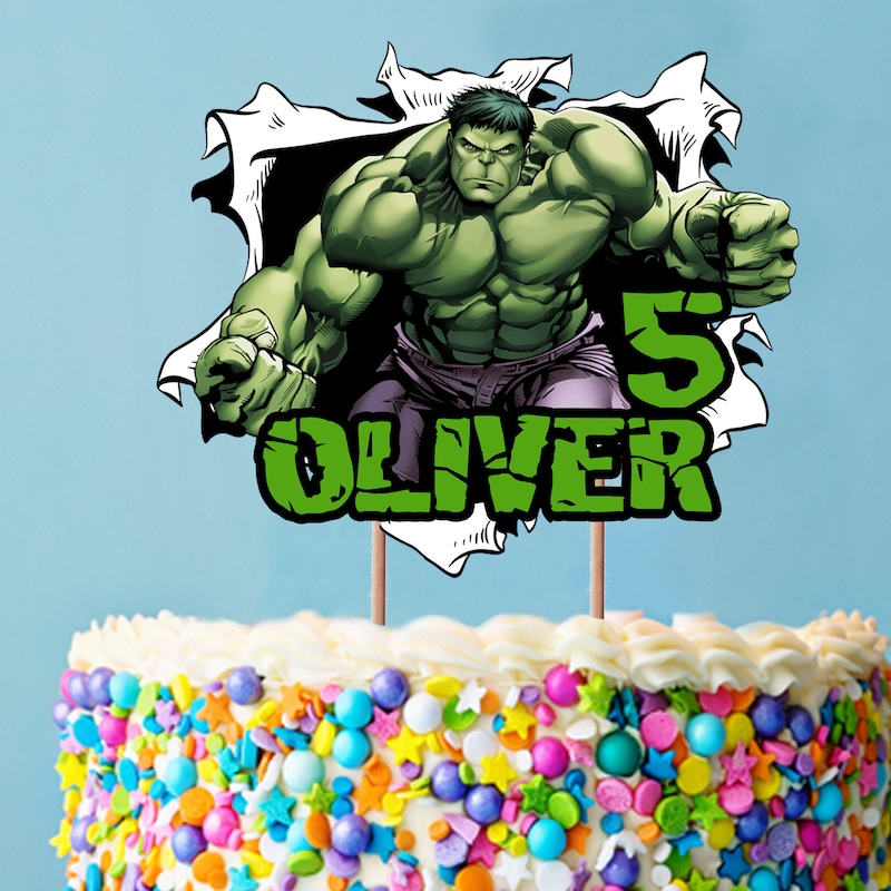 Hulk Cake Topper - Etsy
