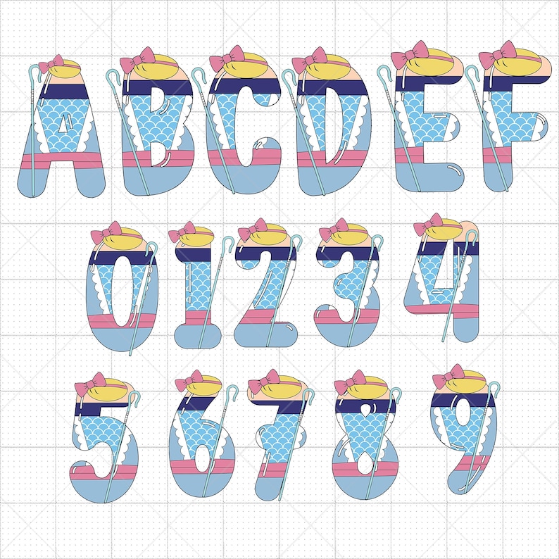 Toy Story Alphabet Letters, Printable Party Design Character, Doodle ...
