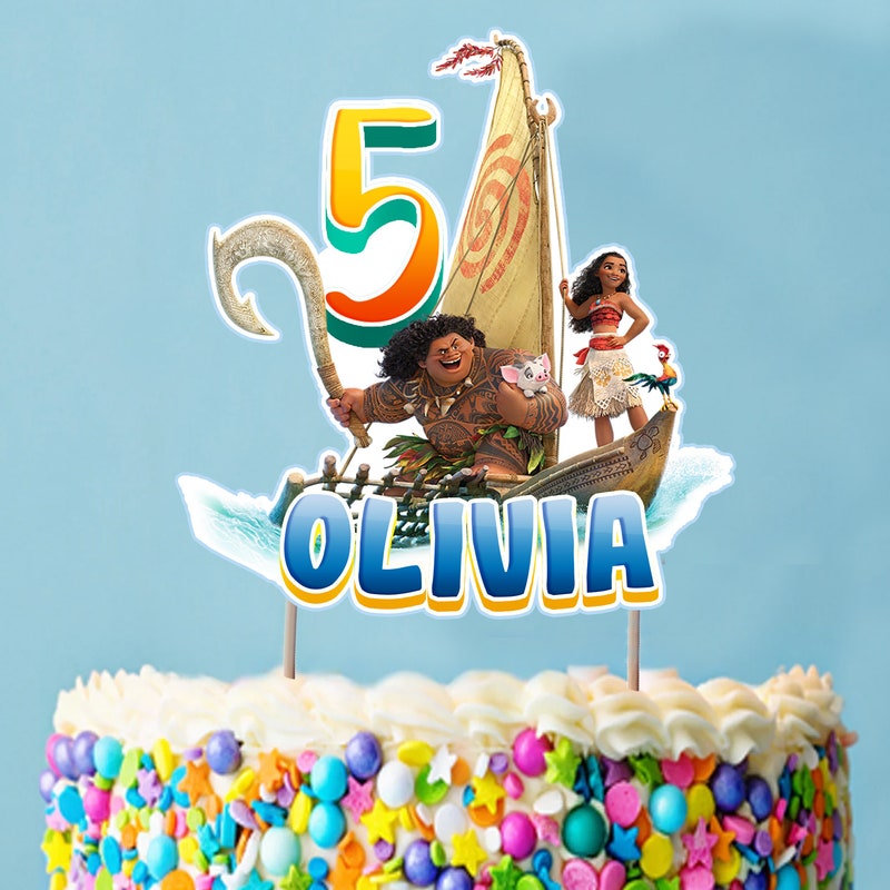 Moana Cake Topper - Etsy