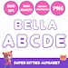 Super Kitties Font Alphabet: PNG Files (digital Download) - Etsy