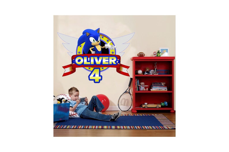 Printable Sonic Customised Party Set Sonic Cake Topper Sonic - Etsy