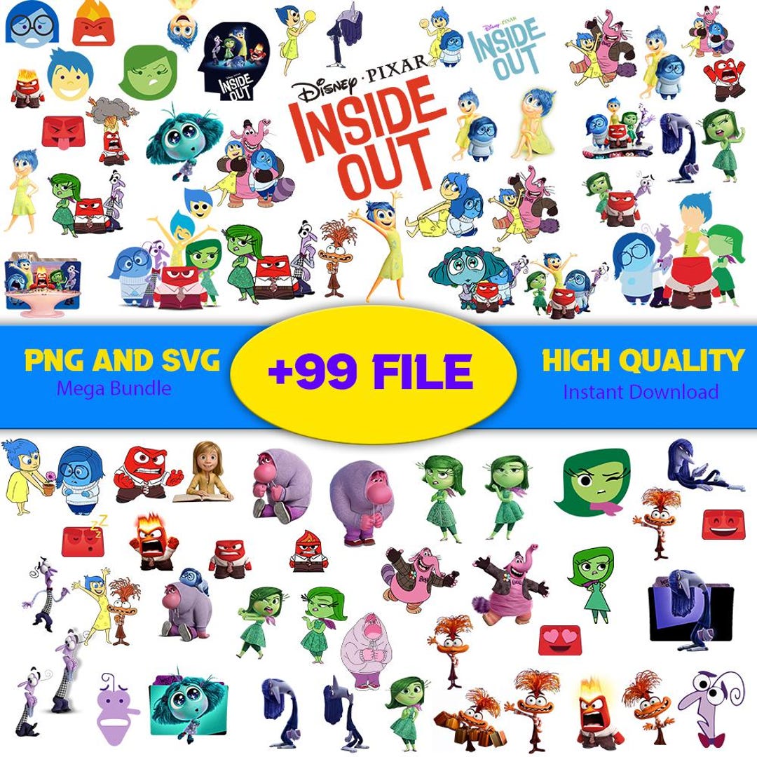Inside Out 2 PNG Clipart, Inside Out 2 PNG y Svg Bundle, Inside Out ...