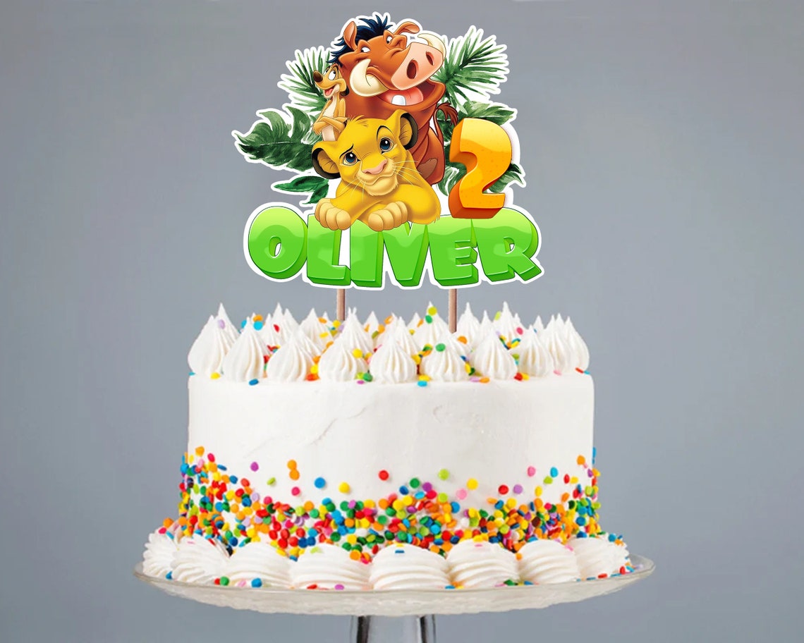 Printable Simba Cake Topper Simba Birthday Party Cake - Etsy