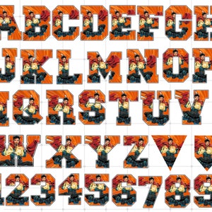 Avengers Alphabet PNG: Superhero Font (digital Download) - Etsy