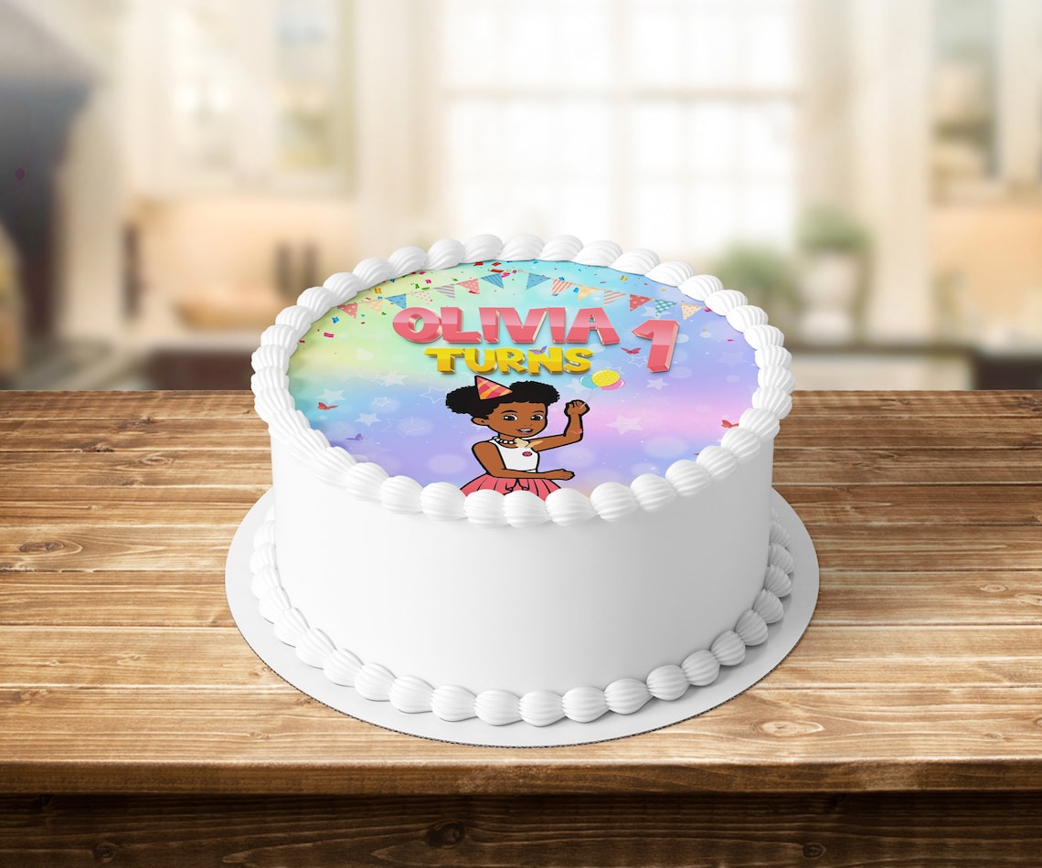 Gracies Corner Personalized Edible Cake Topper Etsy