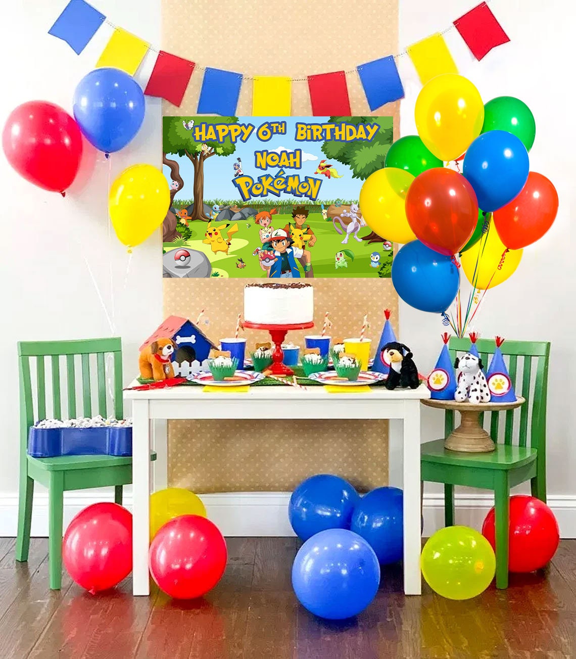 Pikachu Birthday Banner Pikachu Personalised Birthday - Etsy Australia