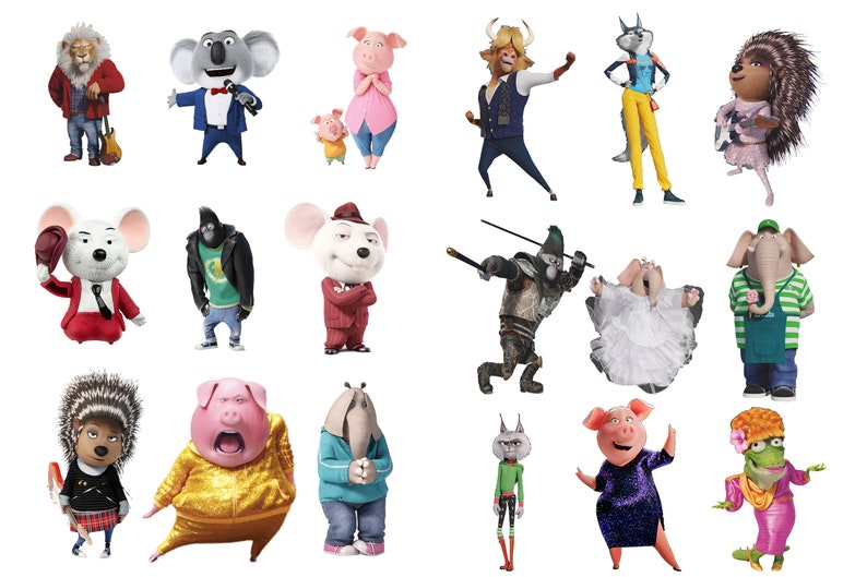 Sing 2 Cupcake Toppers: Sing Theme Party Decorations (digital File Only ...