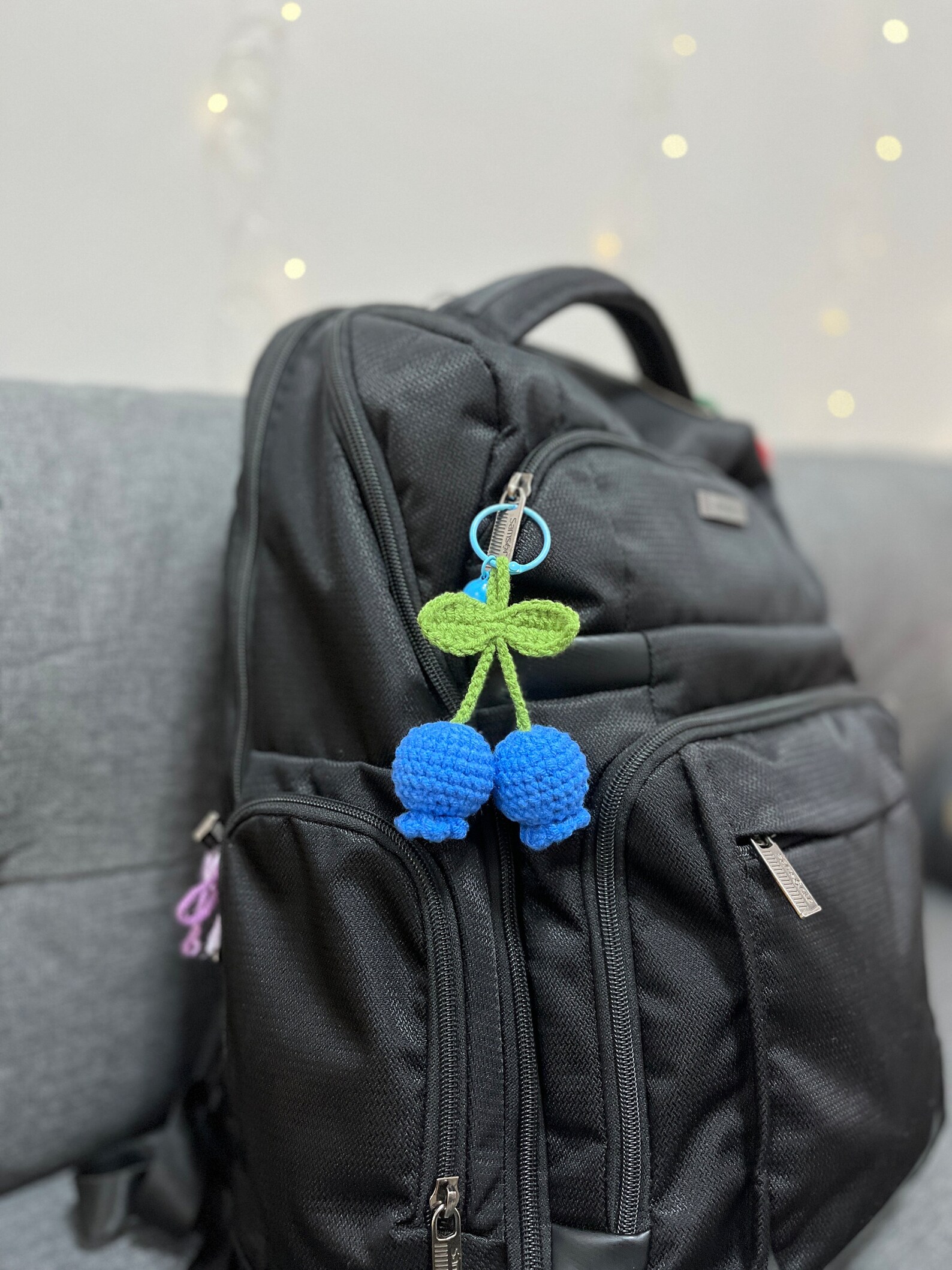 Handmade Blueberry Bag Charm//cute Fruit Keychain//mini Blueberry// 1 ...