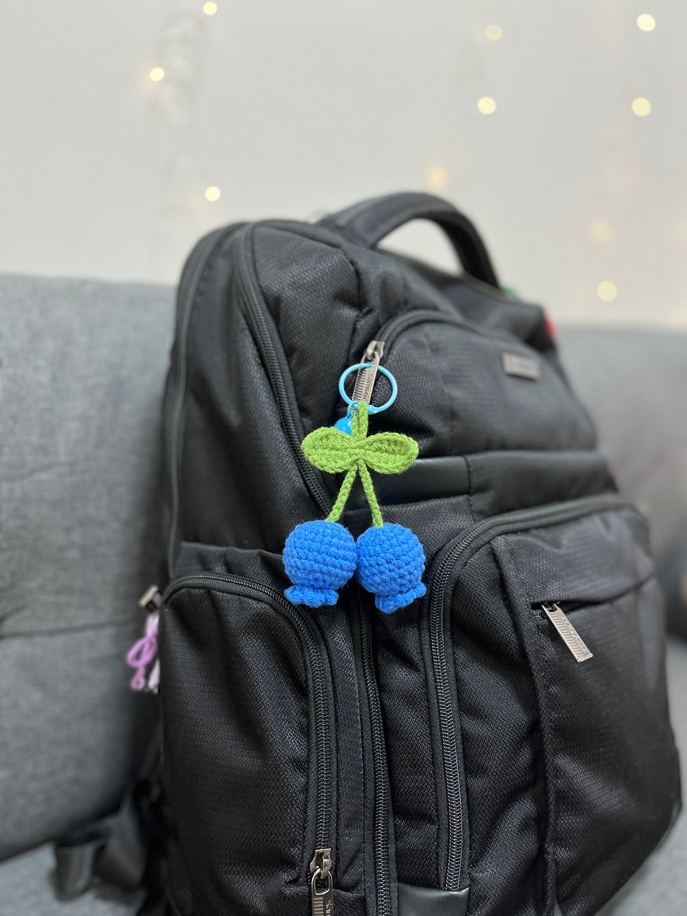 Handmade Blueberry Bag Charm//cute Fruit Keychain//mini Blueberry// 1 ...