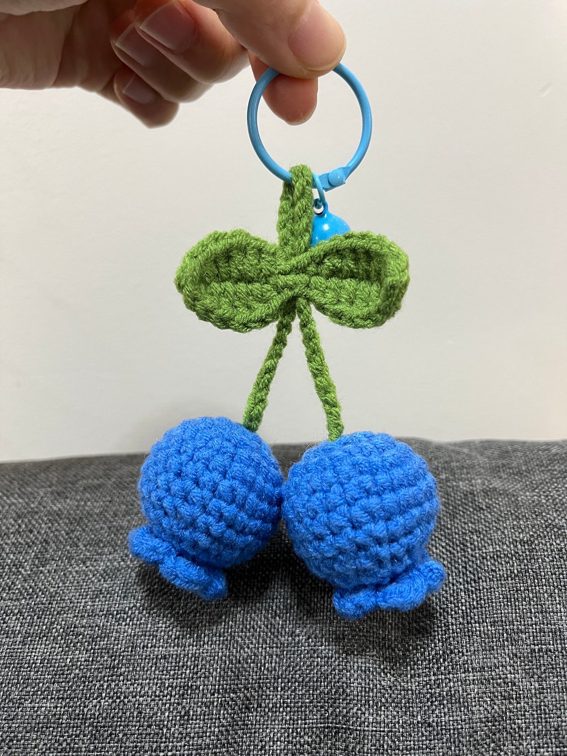 Handmade Blueberry Bag Charm//cute Fruit Keychain//mini Blueberry// 1 ...