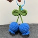 Handmade Blueberry Bag Charm//cute Fruit Keychain//mini Blueberry// 1 ...