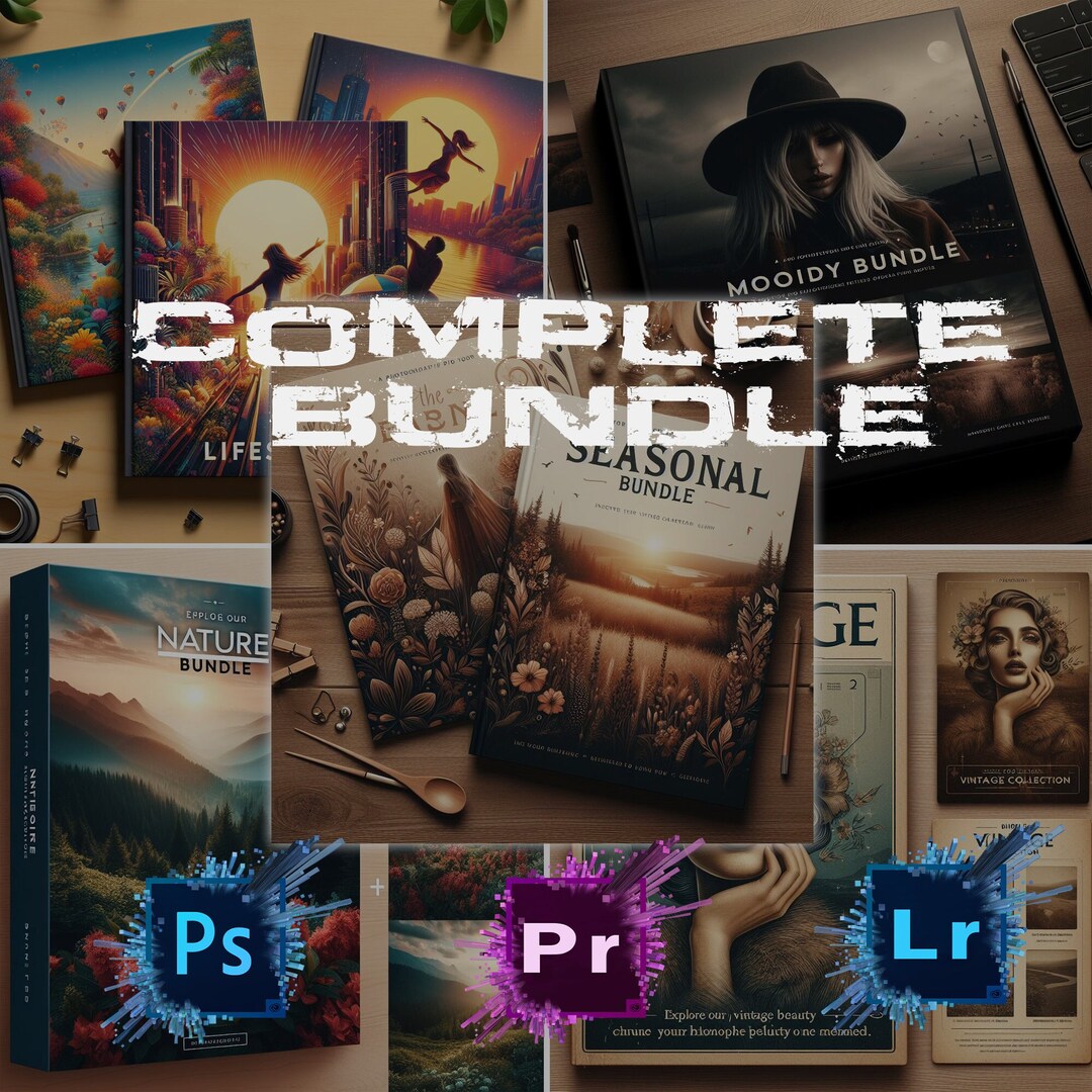 1000 Huge Bundle of Presets, Luts, Camera Raw Xmp for Lightroom ...