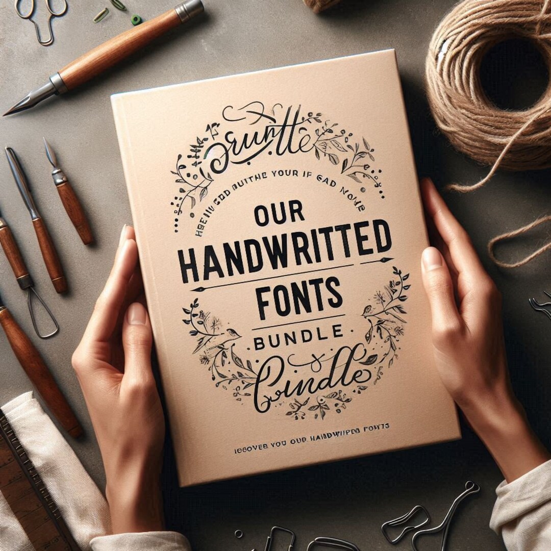 Handcrafted Collection of 10 Custom Handwritten Fonts Calligraphy Font ...