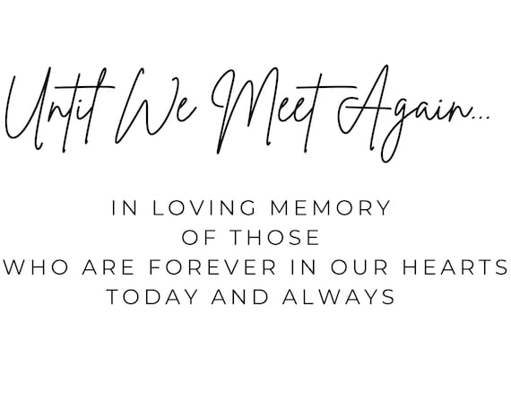 Until We Meet Again SVG - Etsy