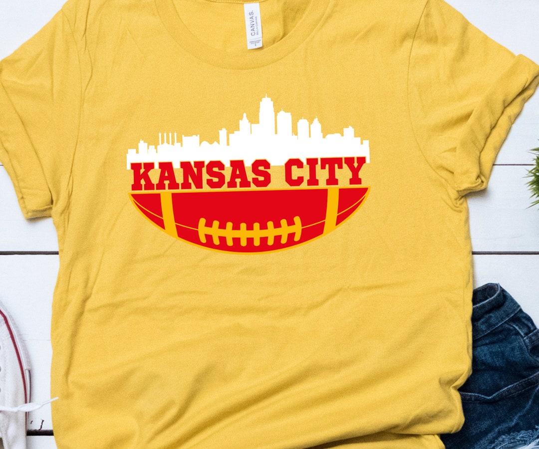 Kansas City Football Fan Tshirt Kansas City Chiefs Shirt - Etsy