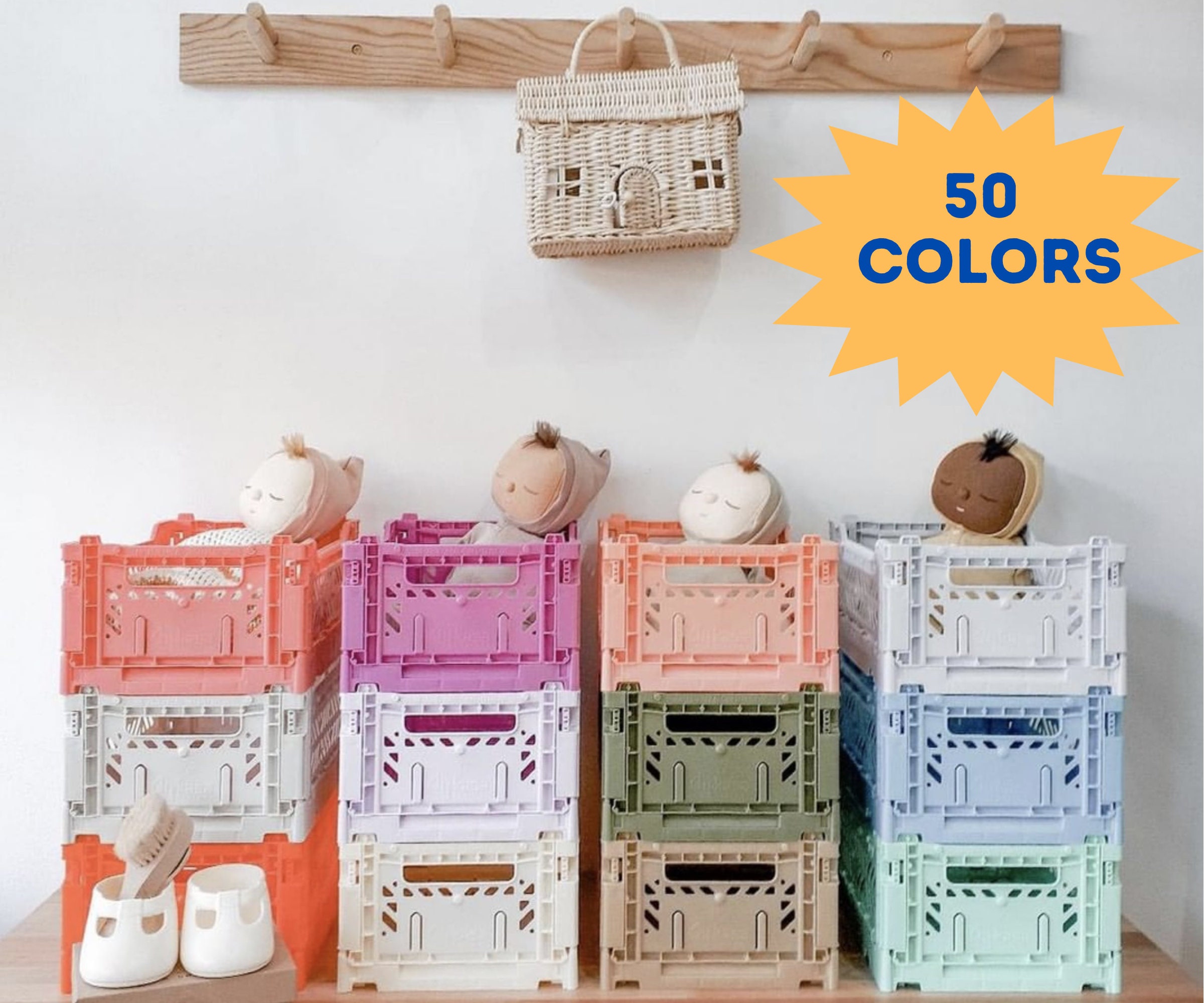 Collapsible Storage Crate - Etsy