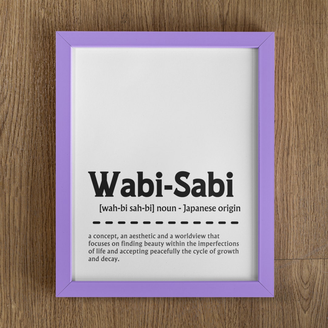 Wabi Sabi Definition Print Printable Wall Art Bedroom Print Home Decor ...